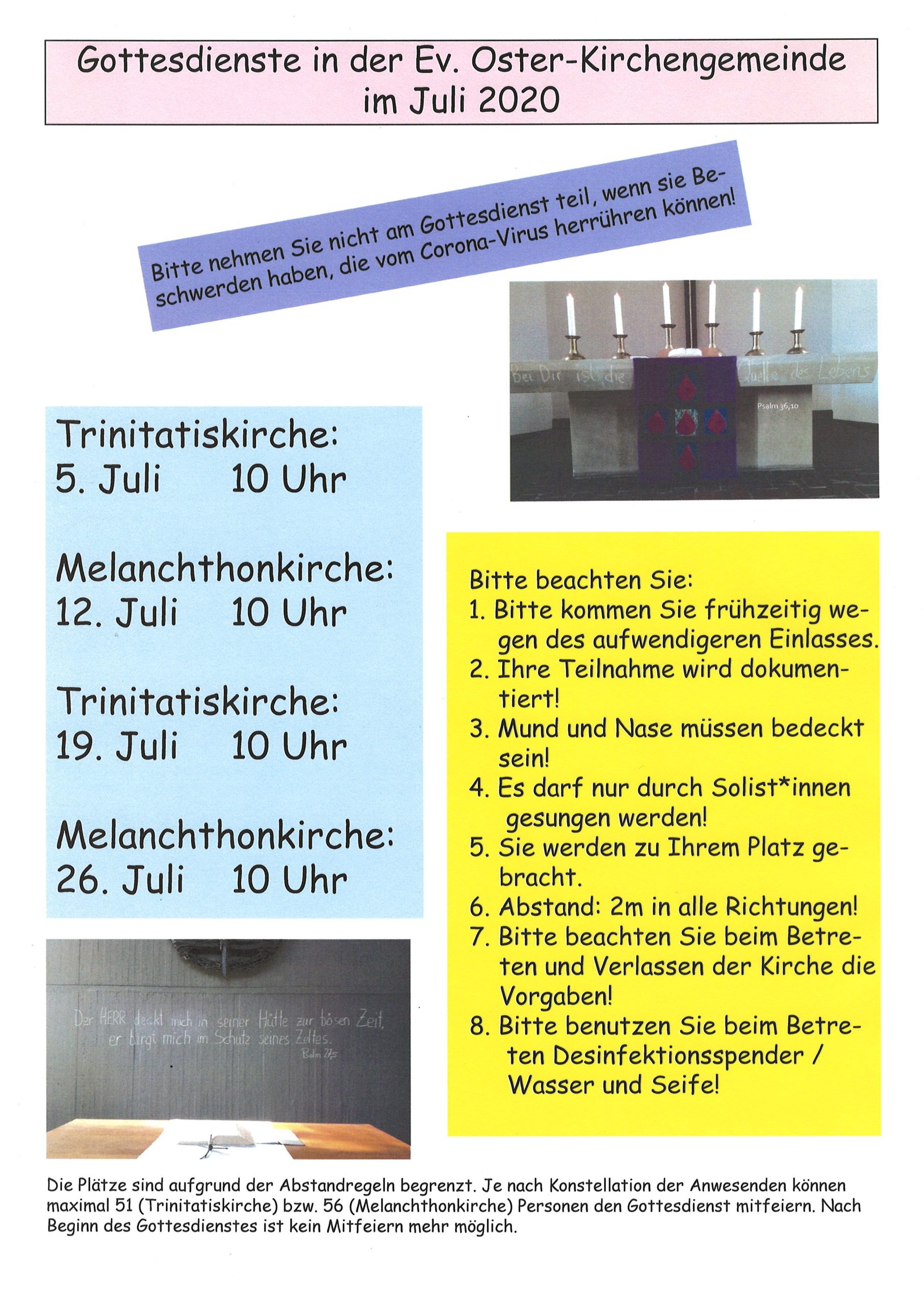 Unsere Gottesdienst im Juli | Evangelische Oster-Kirchengemeinde Düsseldorf Unsere Gottesdienst im Juli | Evangelische Oster-Kirchengemeinde Düsseldorf